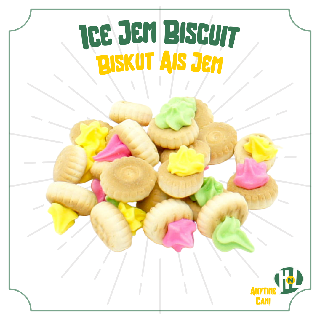 Biskut Ais Jem / Iced Gem Biscuit (Fresh From Factory) – HNL Snacks ...