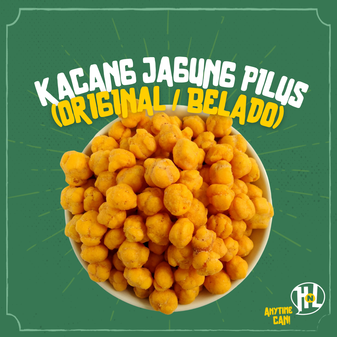 Keropok Kacang Popcorn Jagung Pilus (Original / Spicy Pedas Belado) – HNL Snacks, Happiness 'N ...